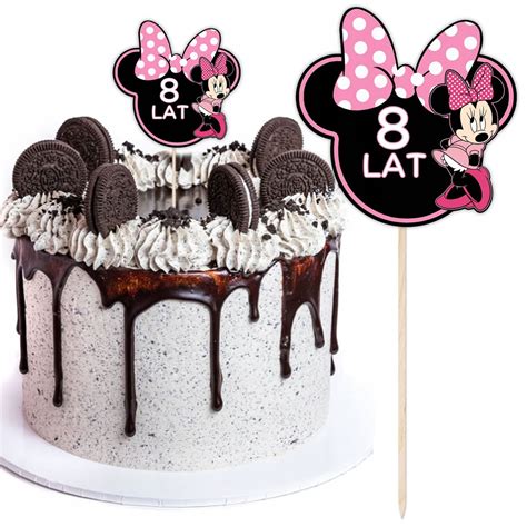 TOPPER URODZINOWY NA TORT MYSZKA MINNIE Z2 ERLI Pl