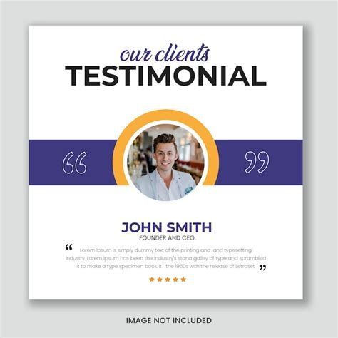 Premium Vector Clean And Simple Client Testimonials Or Customer