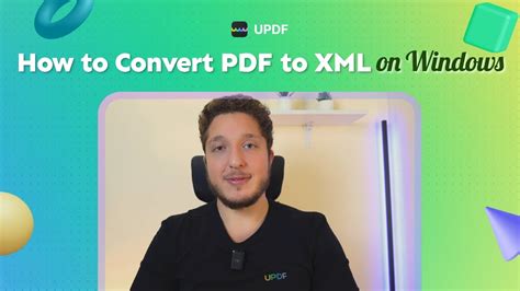 How To Convert Pdf To Xml On Windows Updf Youtube