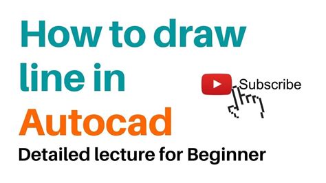 How To Draw A Line In Autocad Autocad Tutorial Straight Line In