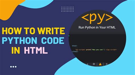 how to use pyscript run python in your html youtube