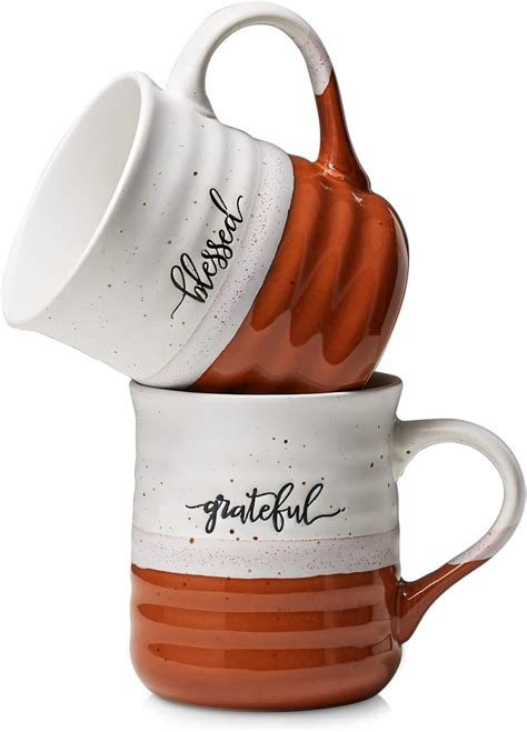 Amazon DOWAN 20 Oz Large Coffee Mugs Ceramic Mug Set With Word