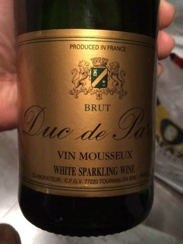 Duc De Paris Mousseux Brut White Vivino US