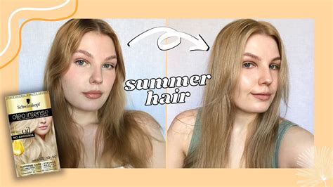 Schwarzkopf Oleo Intense Light Ash Blonde Hair Dye Review Youtube