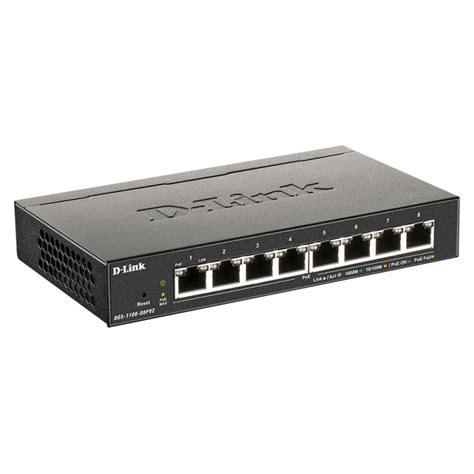 D Link DGS 1100 08PV2 Smart Switch 8 Puertos Gigabit PoE