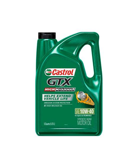 CASTROL GTX 10W40 HIGH MILEAGE ACEITE SEMI SINTÉTICO Lubrimas pe