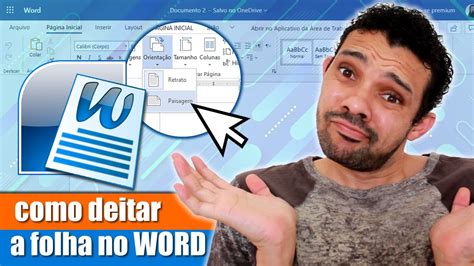 Como Deitar A Folha No Word Image To U