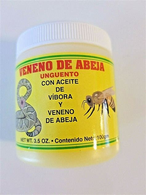 Veneno De Abeja Unguento Con Aceite De Vibora Y Veneno De Abeja 3 5 Oz
