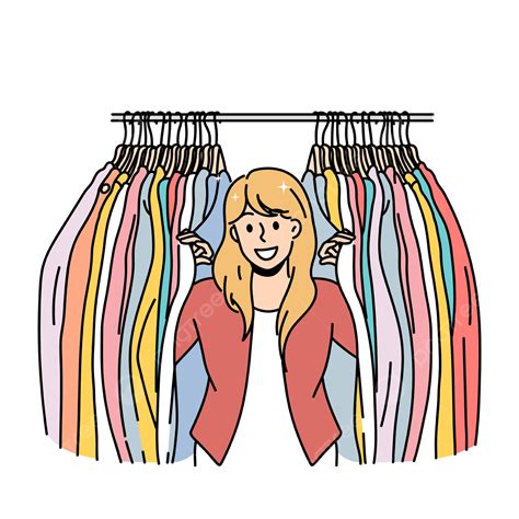 Penjual Pakaian Dan Konsep Fashion Wanita Toko Butik Png Dan Vektor Dengan Background