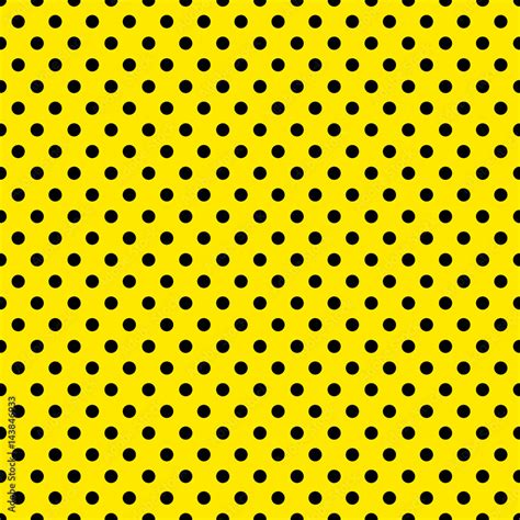 Yellow And Black Polka Dot Background