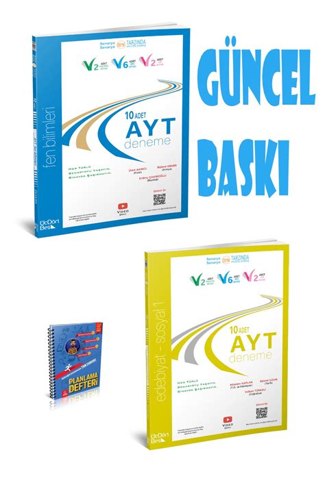 Üç Dört Beş Yayıncılık Üç Dört Beş Yayınlar AYT 10 lu Fen bilimleri