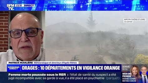 Orages dix départements en vigilance orange 15 07