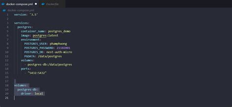 Services Postgres Environment Must Be A Mapping General Docker