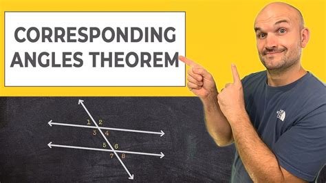 corresponding angles theorem with parallel lines youtube