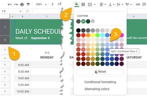 How To Make A Schedule In Google Sheets Spreadsheet Daddy