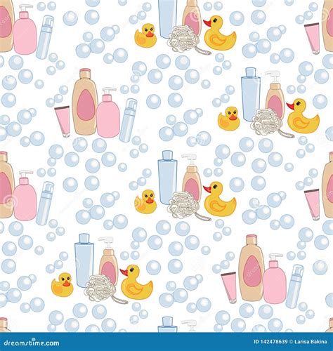 Modelo Incons Til Del Vector Con Los Patos Y Las Burbujas Ilustraci N
