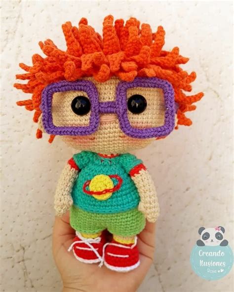 PATRÓN GRATIS Llavero Carlitos Rugrats Juguete Amigurumi Crochetisimo