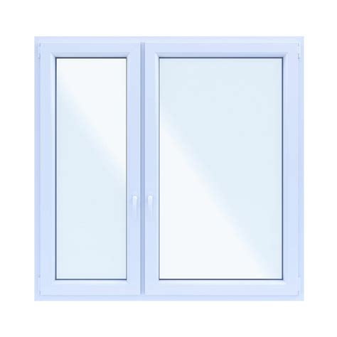 Okno PCV 2 szybowe fasadowe O35 białe 1465x1435 mm otwierane do