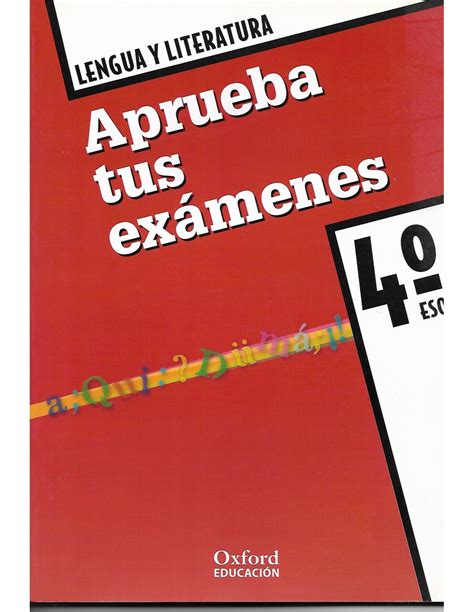 Lengua Y Literatura Eso Aprueba Tus Ex Menes