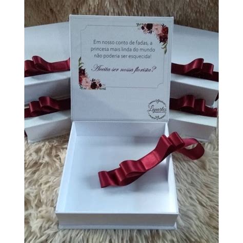 CAIXA CONVITE PADRINHOS DE CASAMENTO Shopee Brasil