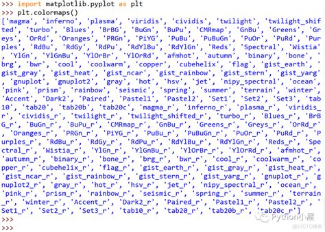 python可视化扩展库matplotlib中使用参数cmap实现颜色映射 董付国的技术博客 51cto博客