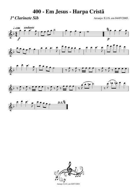 PARTITURAS PARA BANDA DE MÚSICA EVANGÉLICA ARRANJO DO HINO 400 DA