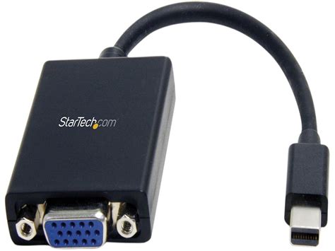 StarTech MDP2VGA Mini DisplayPort To VGA Adapter Black 1080p