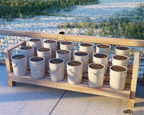 DIY 5 Gallon Bucket Garden Stand Step By Step Woodworking Plan For
