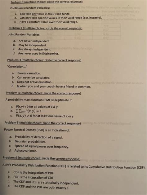 solved problem 1 multiple choice circle the correct
