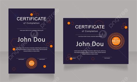 대학 과정 수료증 디자인 템플릿 세트 템플릿 PSD 다운로드 디자인 자료 다운로드