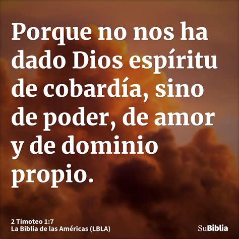 2 Timoteo 1 7 Biblia