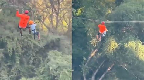 Video Niño Cae de Tirolesa de 12 Metros en el Parque Fundidora de