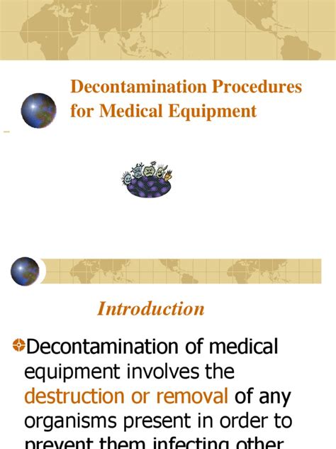 decontamination procedures t pdf sterilization microbiology disinfectant
