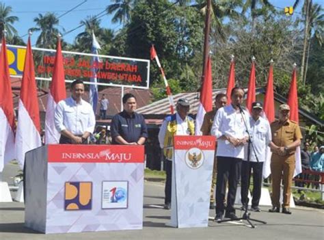 Menteri PUPR Basuki Dampingi Presiden Jokowi Resmikan