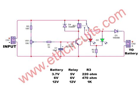 Automatic Battery Charger Circuit Diagram
