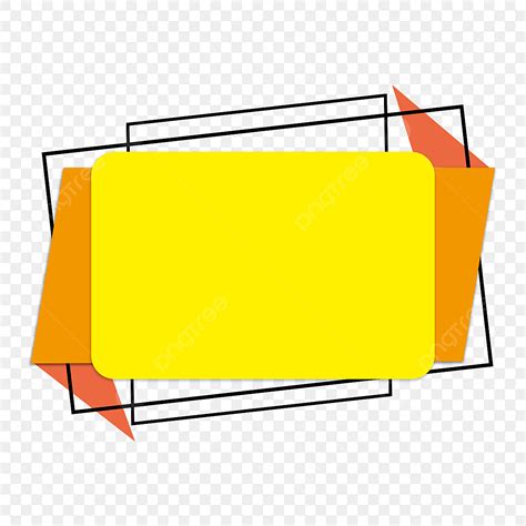 Text Box Clipart Vector Text Box Banner Beautiful Yellow Text Box