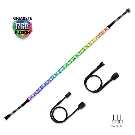 Tira De Led Direccionable Ws B Para Pc V Pines Argb