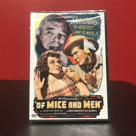 OF MICE AND MEN 1939 John Steinbeck Lon Chaney Burgess Meredith