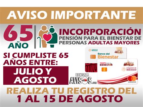 Pensión Adultos Mayores Abren nuevos registros para el mes de agosto