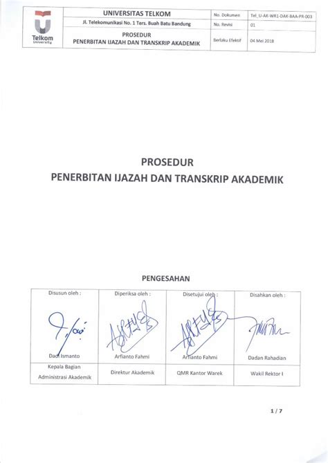 PDF Spmdms Telkomuniversity Ac Id 3 Dekan Fakultas Mengirimkan