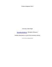 WAU2 Docx Written Assignment Unit 2 University Of The People BUS 4404