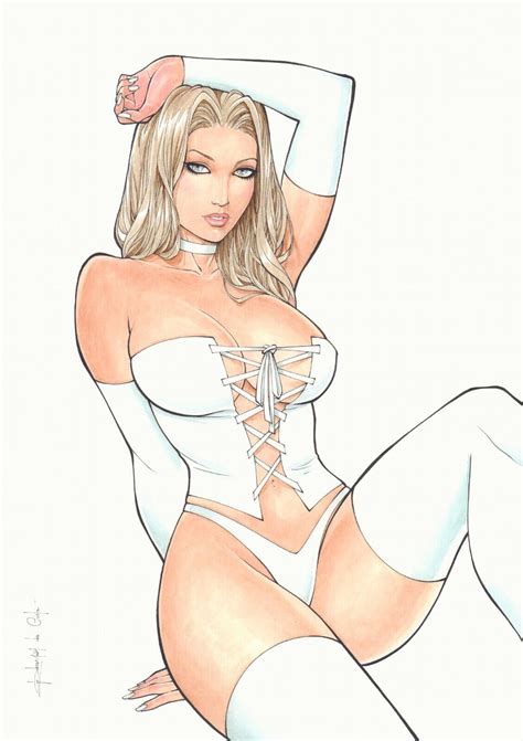 Rule 34 Blonde Hair Blue Eyes Breasts Corset Curvy Curvy Female Elbow Gloves Emma Frost Female