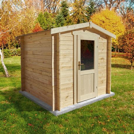 Abri de jardin bois massif 4m² Madriers 28mm Gardy Shelter abri