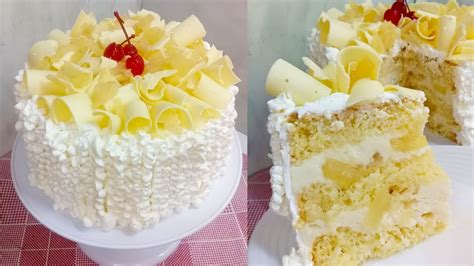 Como fazer Bolo de Aniversário de Abacaxi bem fácil e simples Ideal