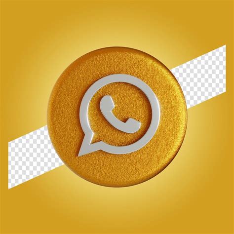 Aplicativo de logotipo do whatsapp ilustração de renderização em 3d