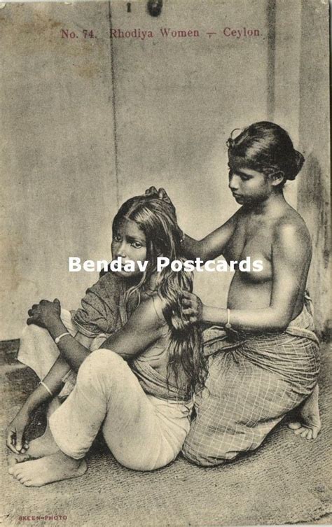 Ceylon Beautiful Native Nude Rhodiya Women Topless S Asia