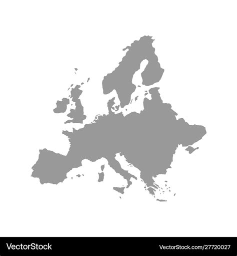 Profundo Primavera Inicialmente Europe Map Vector Pozo Astronave Visible