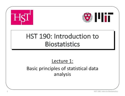 pdf hst 190 introduction to biostatistics harvard university · 2019 09 23 · 6 hst 190
