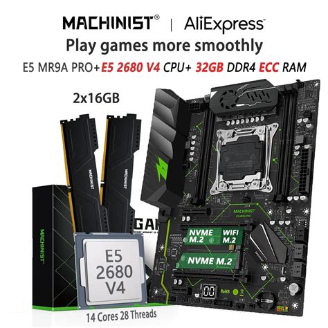 Machinist Mr A Pro X Kit Para Placa M E Conjunto Lga Cpu