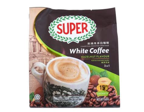 Super Charcoal Roasted White Coffee 3 In 1 Roasted Hazelnut Charcoal